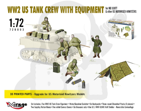 Battle-Models > 1:72 WW2 US Tank Crew With Equipment for M8 Scott ...